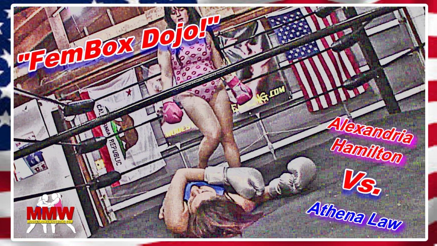“fembox Dojo ” Modest Moms Wrestling